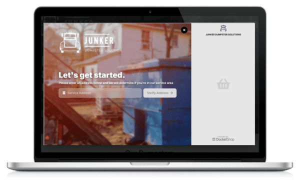 Online Dumpster Rental Cart | Docket